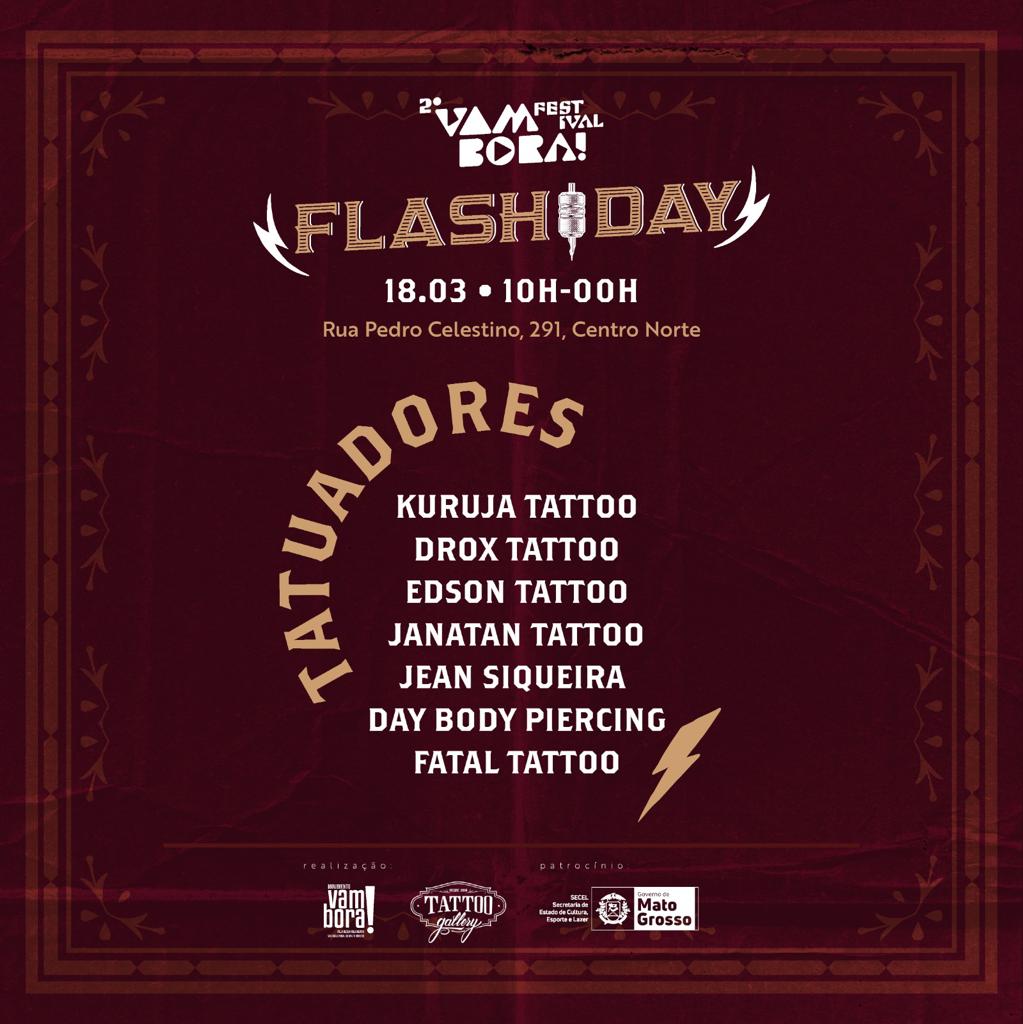 Neste sábado (18) acontece o Flash Day Tattoo com diversas atrações ...