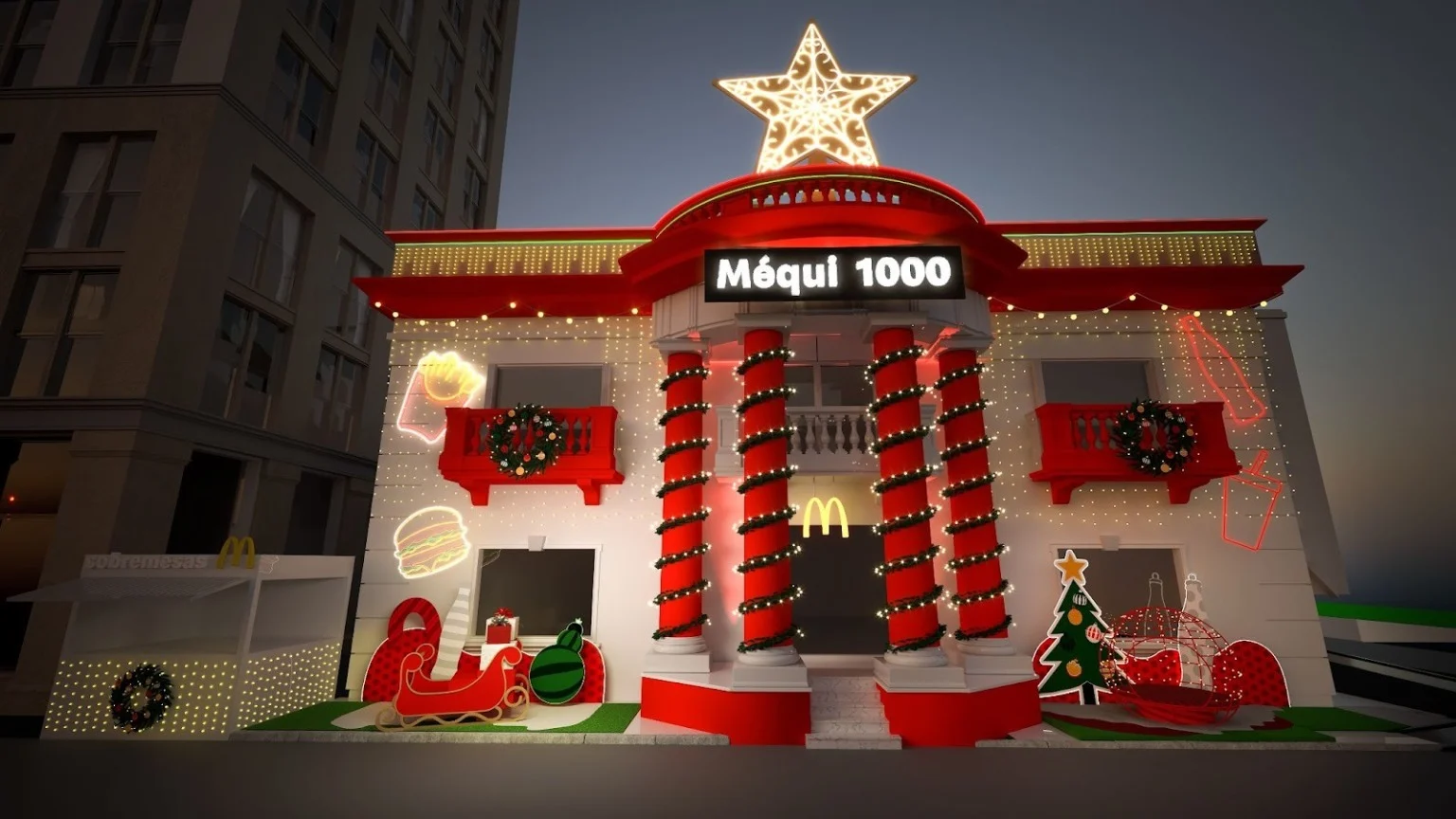 McDonald's e Coca-Cola levam neve e decoração de Natal ao Méqui 1000 e ...